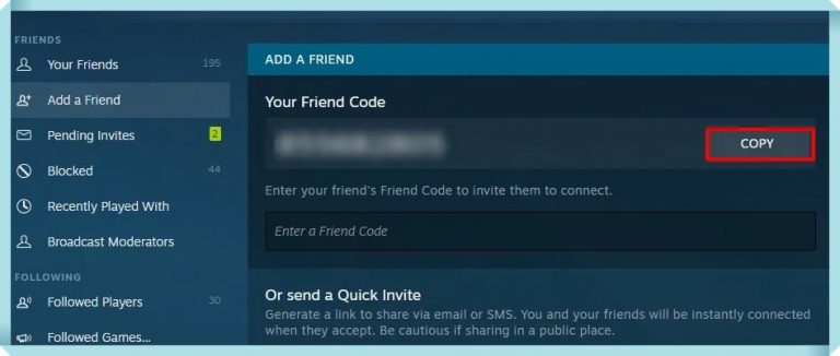 How to Find Steam Friend Codes and Add Friends using Friend Codes