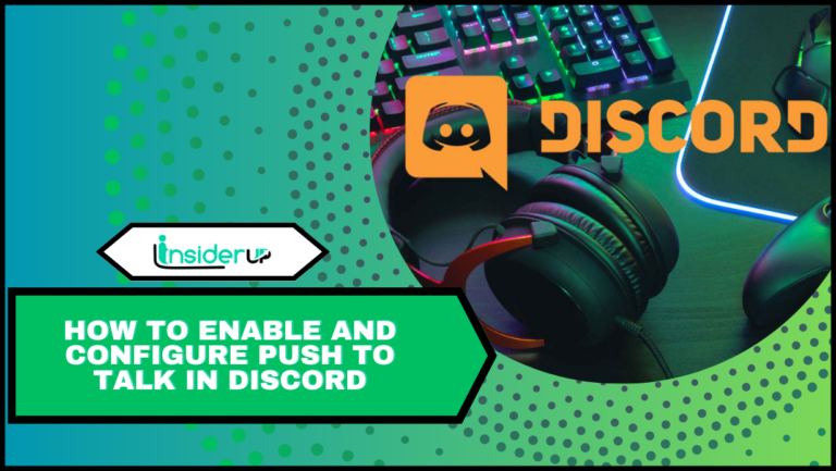 How To Enable And Configure Push To Talk In Discord