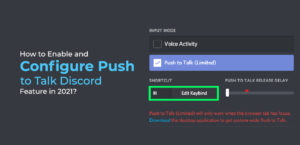 How to Enable and Configure Push to Talk in Discord