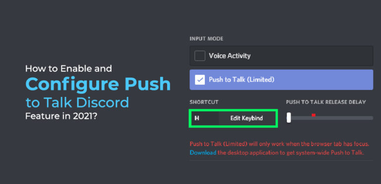 How to Enable and Configure Push to Talk in Discord