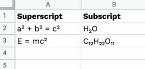 How to Format Superscript or Subscript Text in Google Docs
